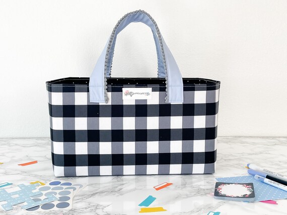 Black and White Check Organization Storage. Planner Supply - Etsy