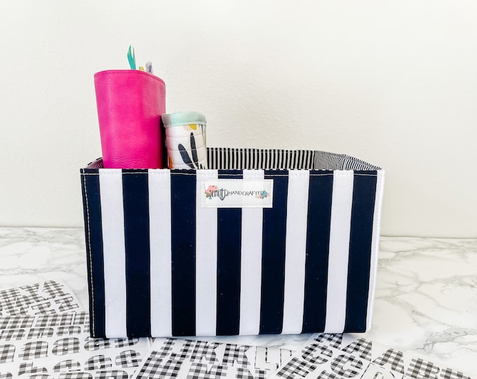 Black and White Stripe Storage for Bedroom. Room Shelf - Etsy