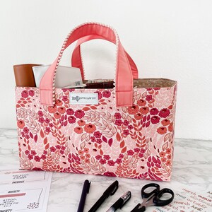 Charlotte Blush Floral Faith-based Storage Tote – Bible Journaling ...