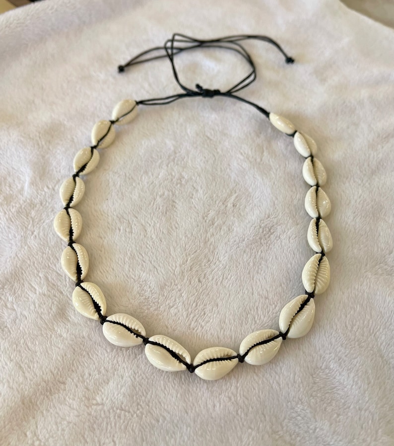 Hawaiian Cowrie Shell Adjustable Choker Necklace Authentic. - Etsy