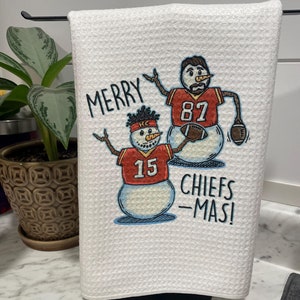 Tea Towels | Mahomes | Kelce | Chiefs Christmas | Kansas City Chiefs ...