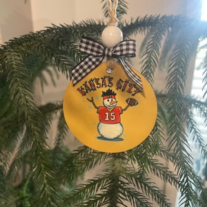 KC Chiefs Ornament Mahomes Arrowhead Football Chiefs Christmas Merry ...