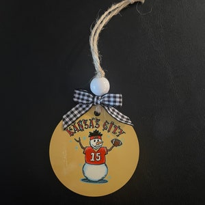 KC Chiefs Ornament Mahomes Arrowhead Football Chiefs Christmas Merry ...