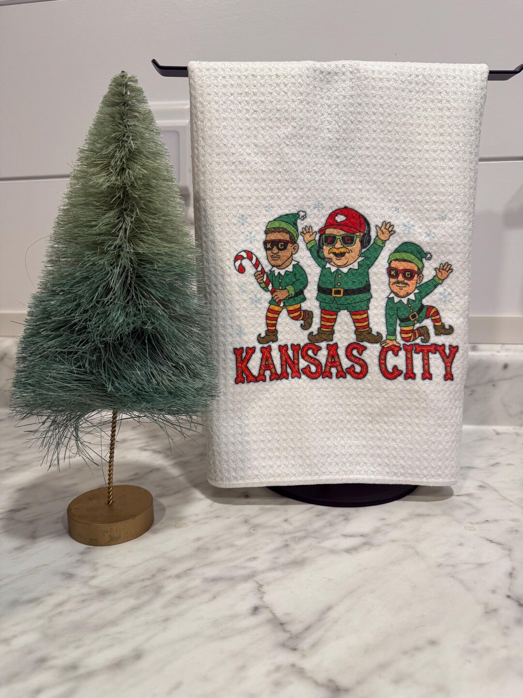Kitchen Towels | Mahomes | Kelce | Reid | KC Chiefs Christmas ...