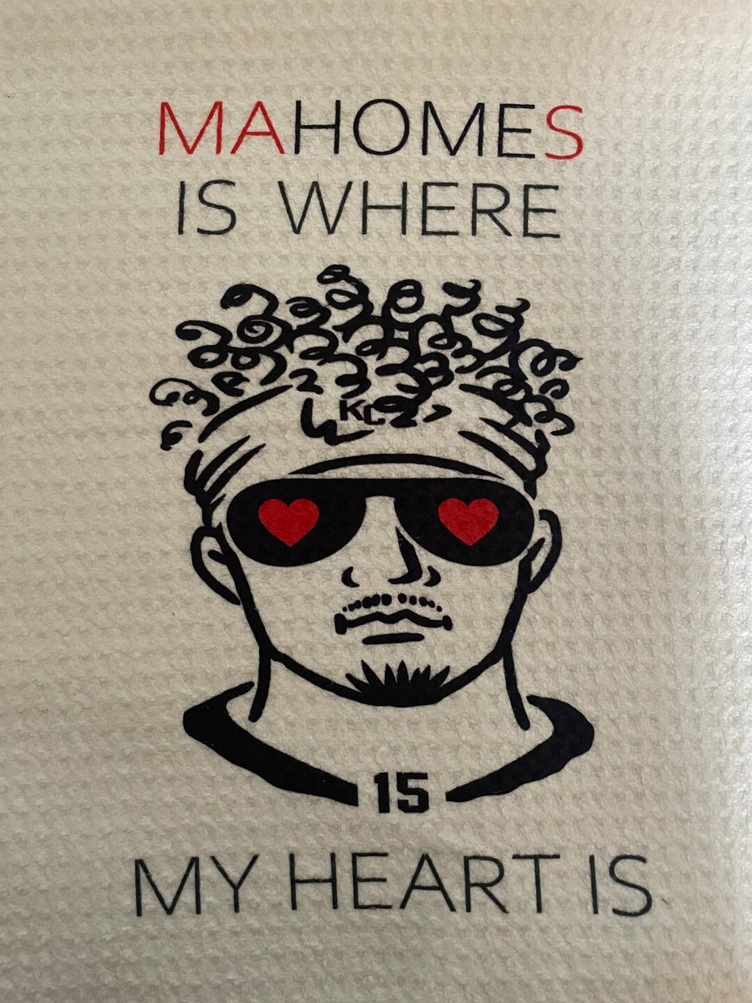 Tea Towels Mahomes Home is Where My Heart is Kansas City Chiefs KC ...