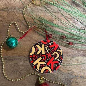 KC Chiefs Ornament | Mahomes | Kelce | Arrowhead | Football | Chiefs ...