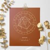 GOLD Natal Chart Design, Birth Chart Drawing, Personalized Astrology ...