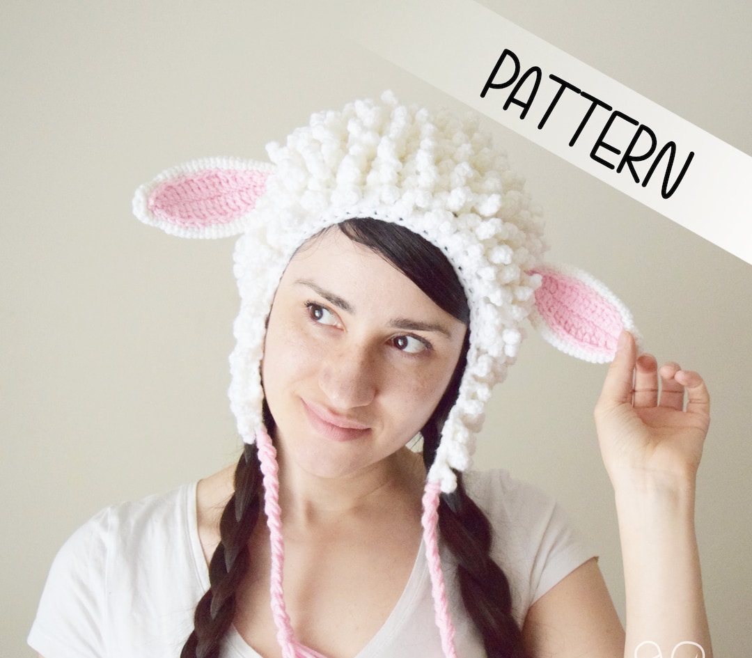 Sheep Hat Crochet Pattern: Lamb Costume, Adult, Kids, Baby (digital ...
