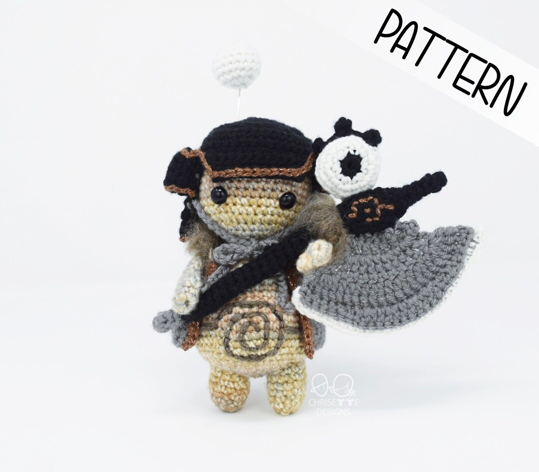Crochet Samurai Viking Doll Pattern: Jovi Jupiter Alien (digital ...