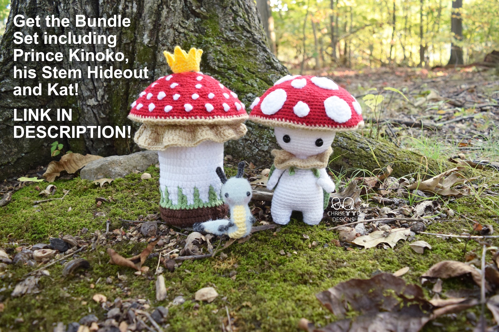 Crochet Mushroom Doll PATTERN Prince KINOKO Interactive - Etsy