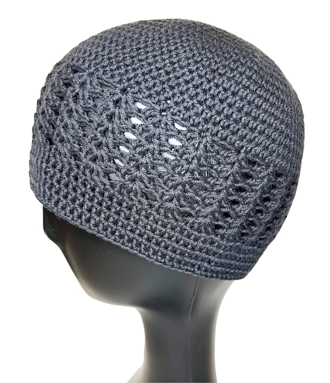 Black Taqiyah, Kufi Hat, Knit Kufi, Skull Cap, Kufi, Crochet Kufi, Kufi ...