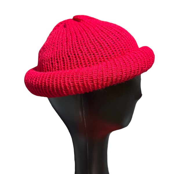 Red Knit Hat - Etsy