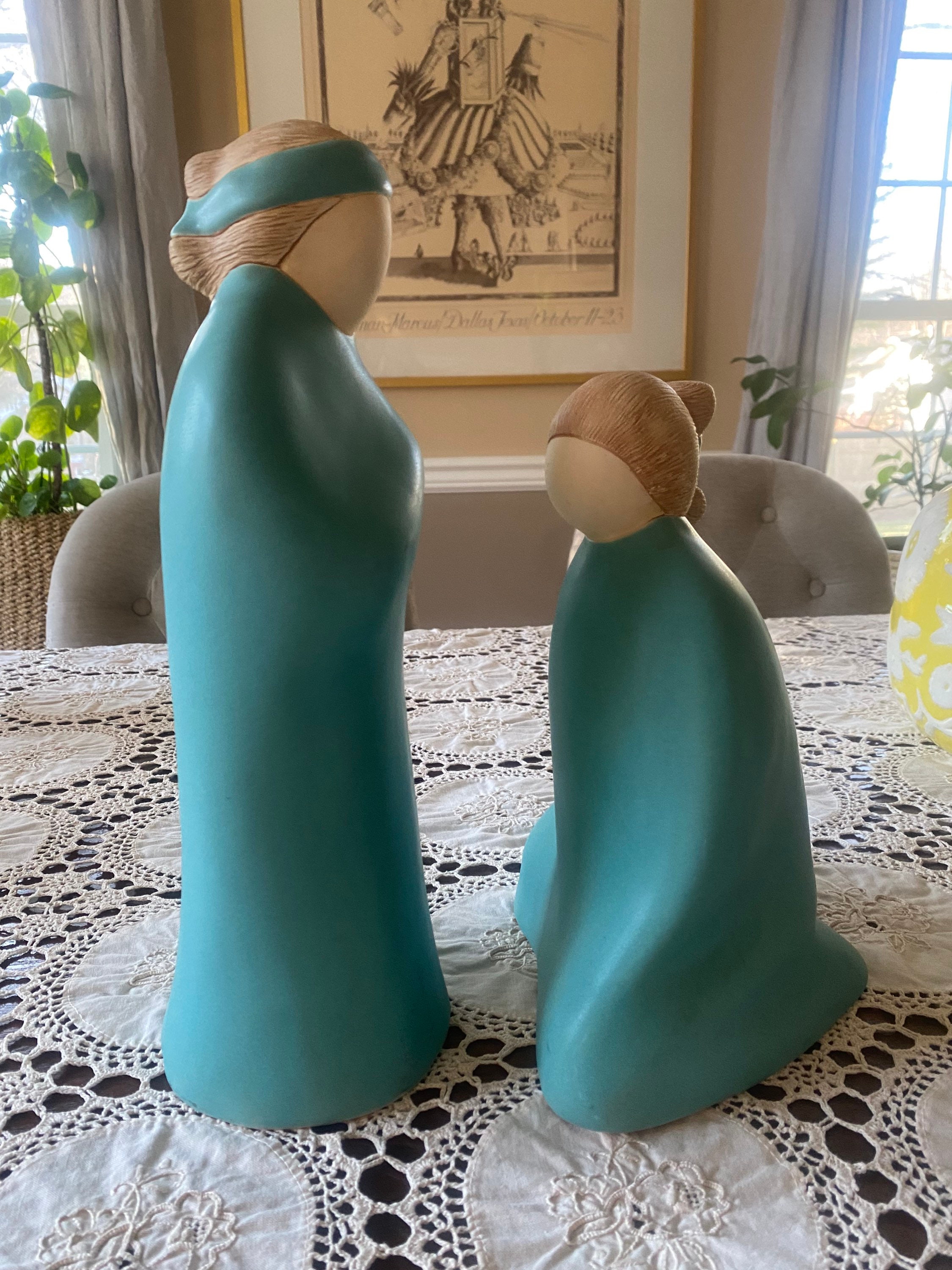 Jack Black Pottery Statues Set Vintage Native American Indian Navajo ...