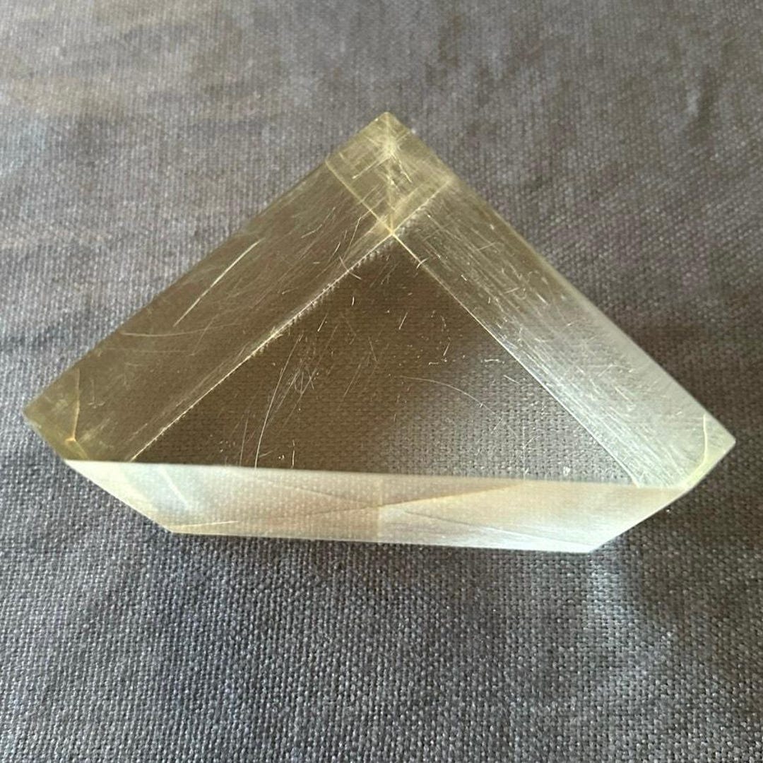 Vintage Lucite Acrylic Display Triangle Mid-century Modern MCM 4x3” - Etsy