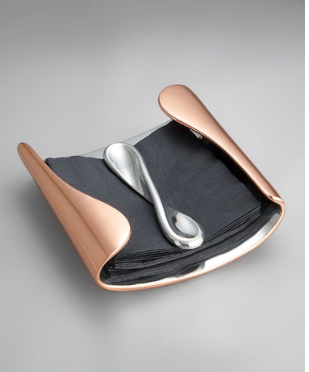 Nambe Classic Copper Napkin Holder MT0507 NEIL COHEN Designed in USA ...