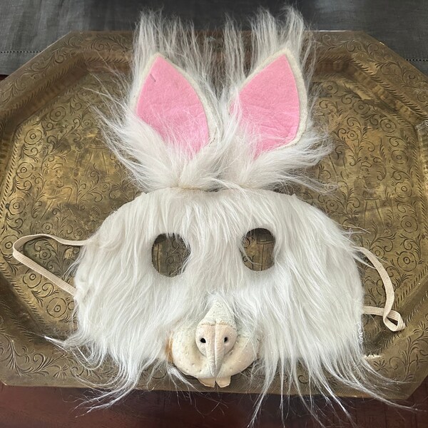 White Rabbit Mask - Etsy