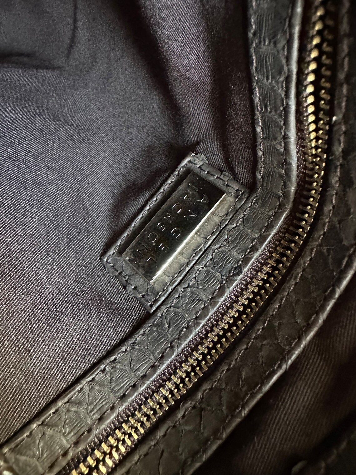 Angel Jackson Python Snakeskin Fringe Bag Leather Shoulder Purse 11x12 ...