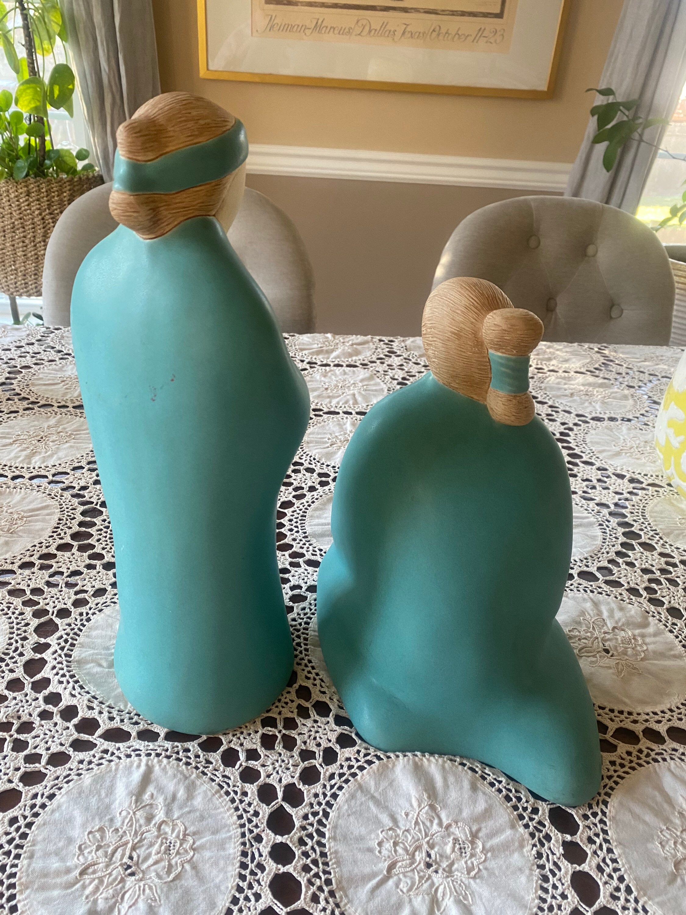 Jack Black Pottery Statues Set Vintage Native American Indian Navajo ...