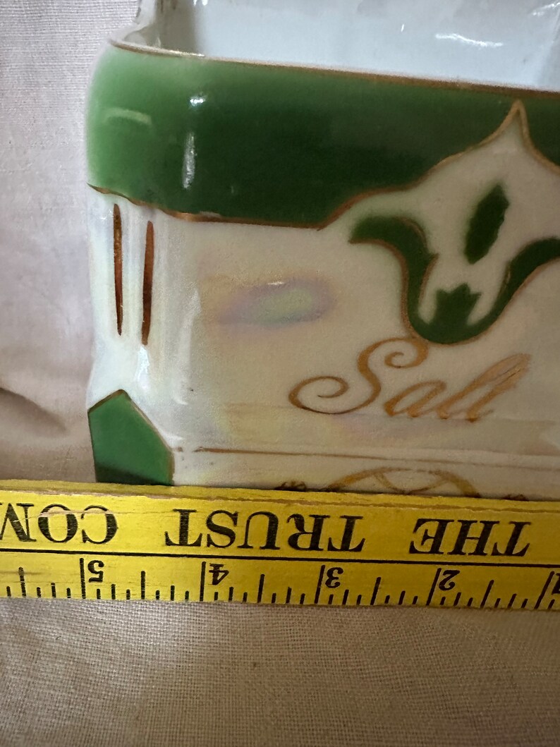 Salt Container Hanging – Victoria China – Czechoslovakia Luster Ceramic ...