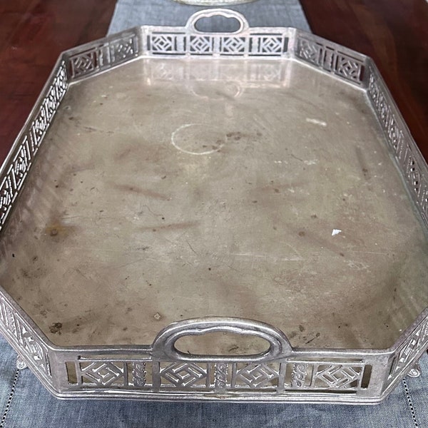 Heavy Silver Tray - Etsy