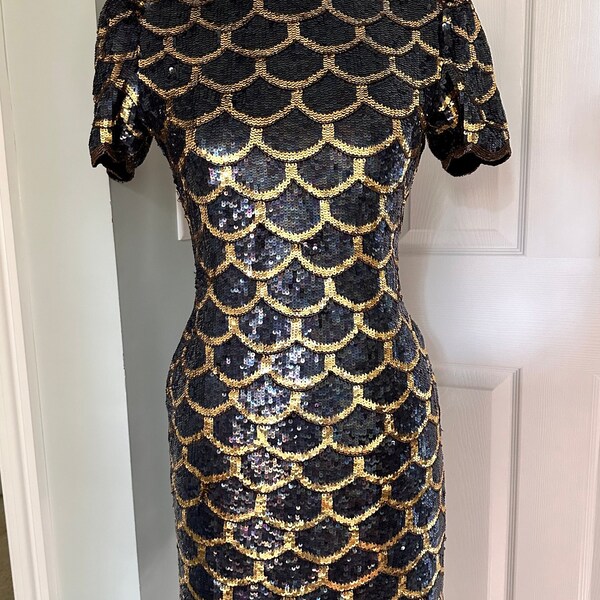 Sequin Fish Scale Dress - Etsy
