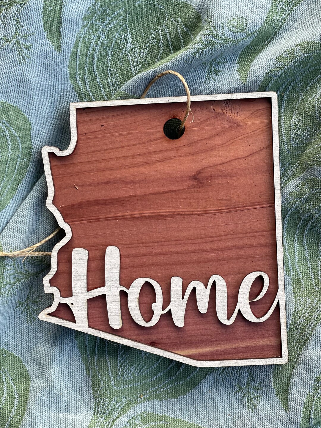 Arizona Home Hanging Sign, Custom Arizona Name Tag Arizona Name Plate ...