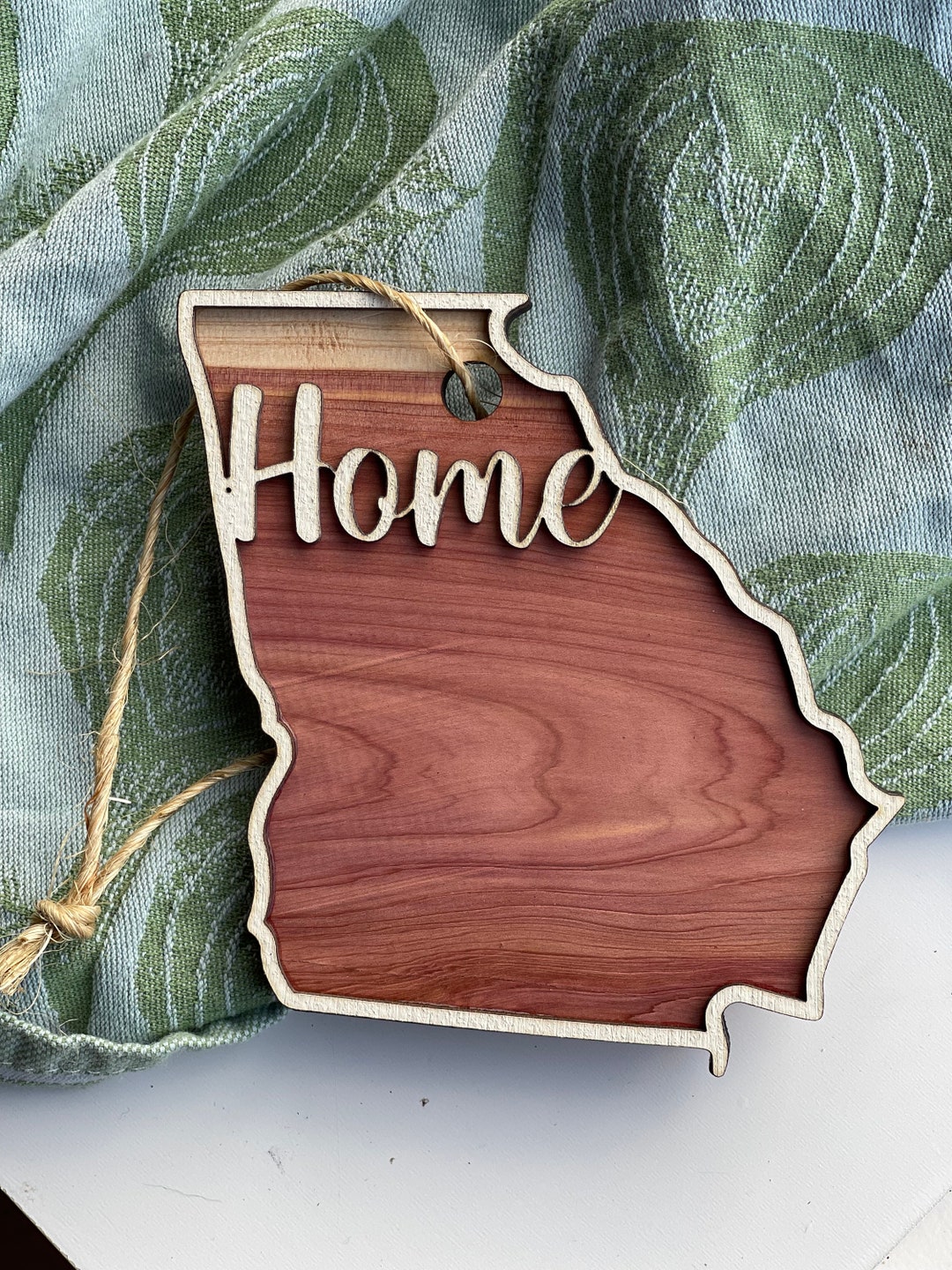 Georgia Home Hanging Sign, Custom Georgia Name Tag, Georgia Name Plate ...