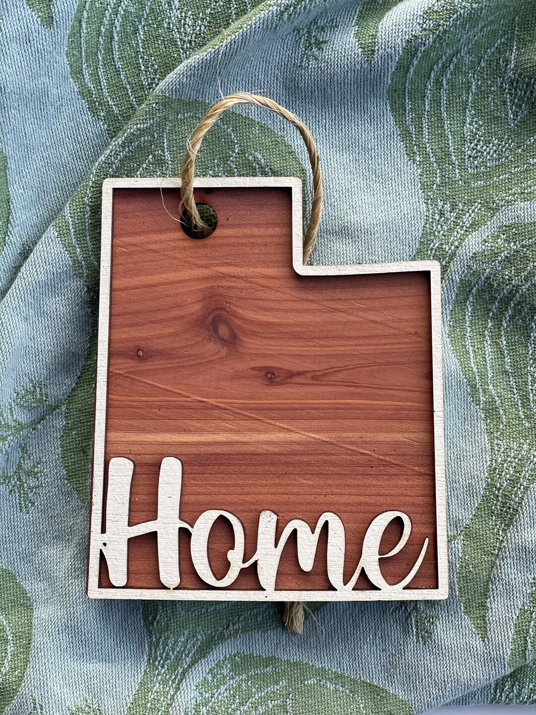 Utah Home Hanging Sign, Custom Utah Name Tag, Utah Name Plate, Wooden ...