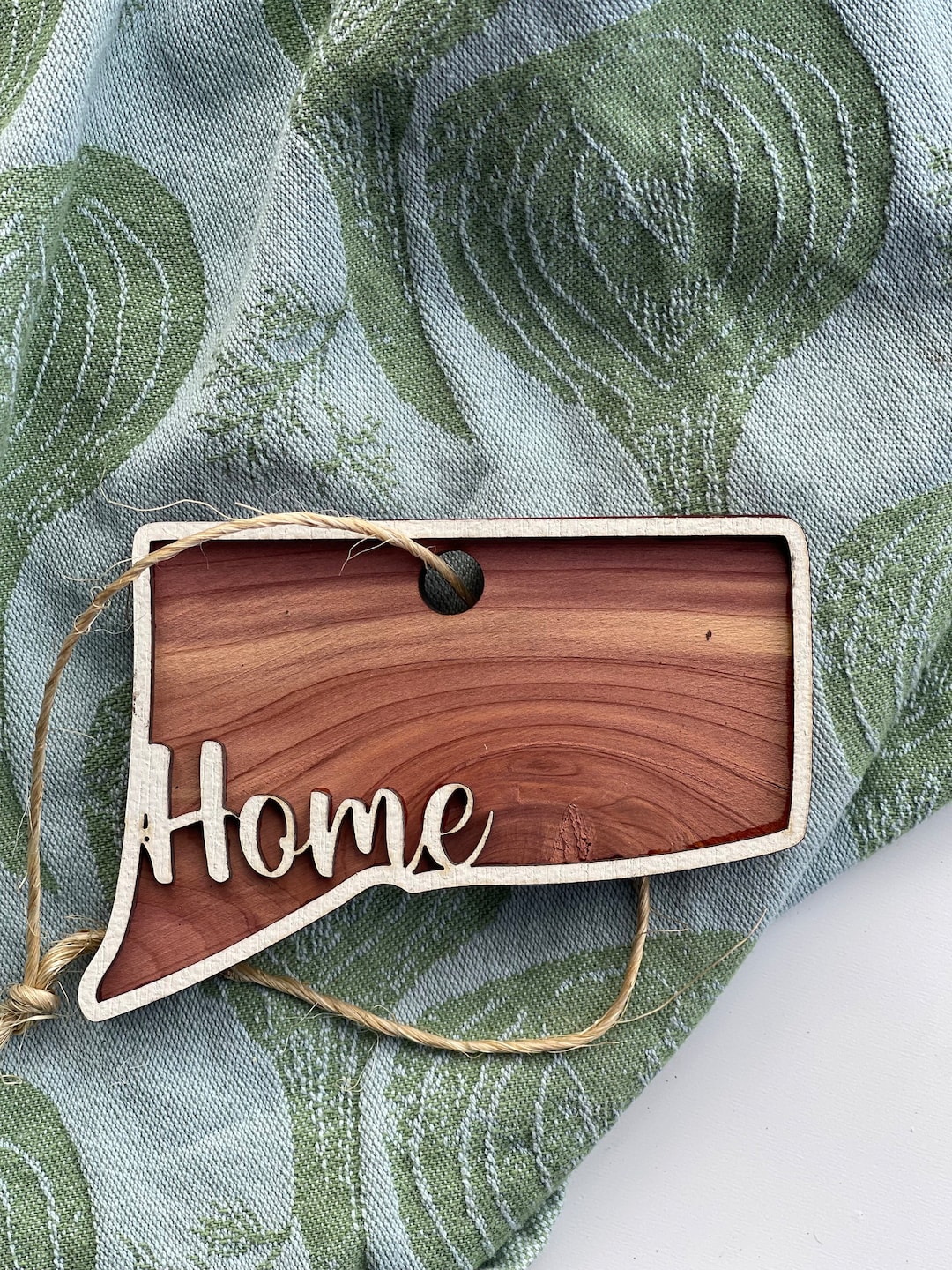 Connecticut Home Hanging Sign, Custom Connecticut Name Tag, Connecticut ...