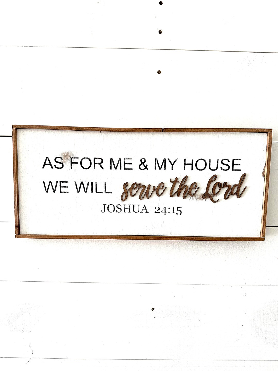 Wall Decor, as for Me & My House, Painted Sign, Inspirational Decor ...