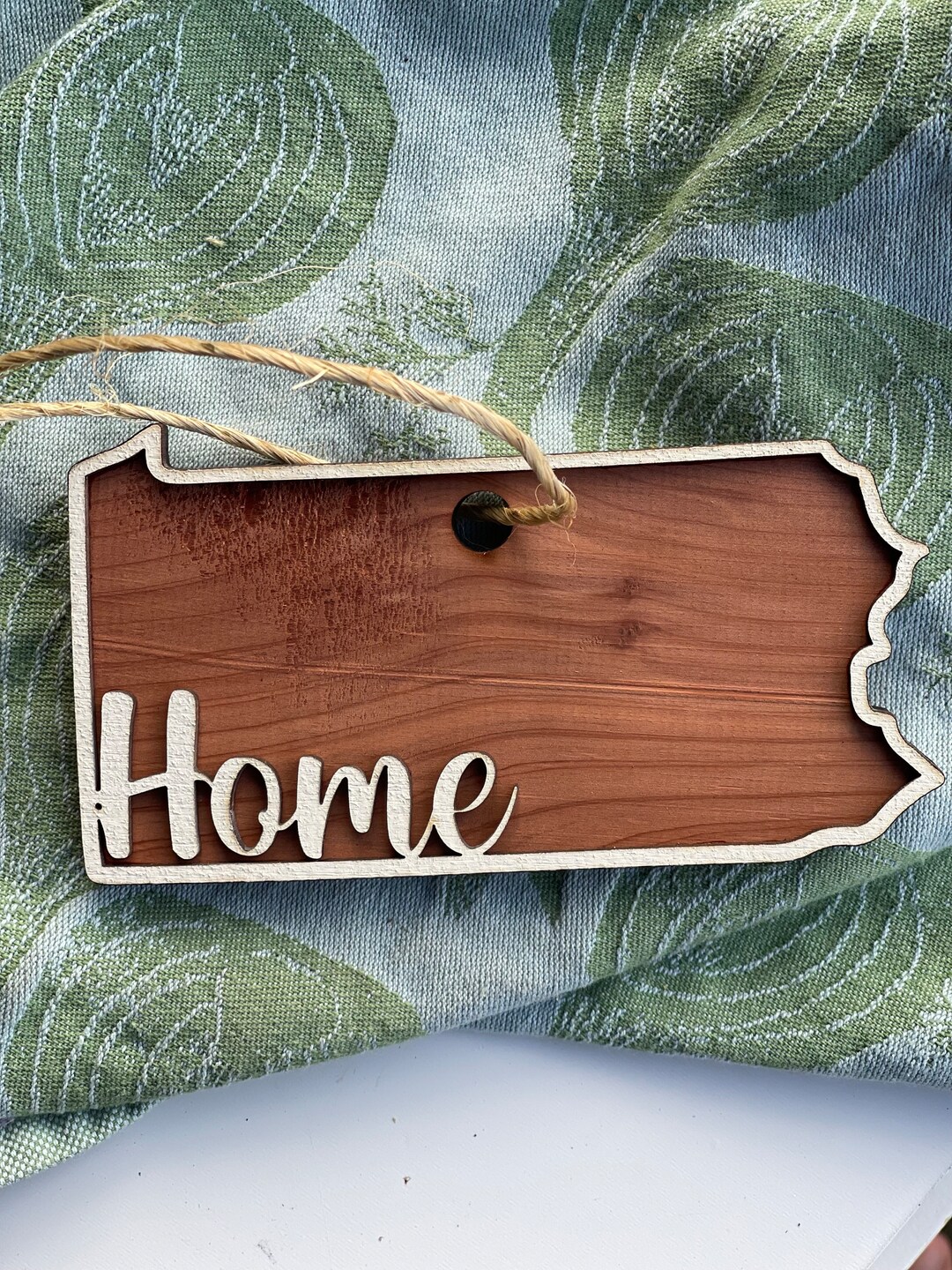 Pennsylvania Home Hanging Sign, Custom Pennsylvania Name Tag ...