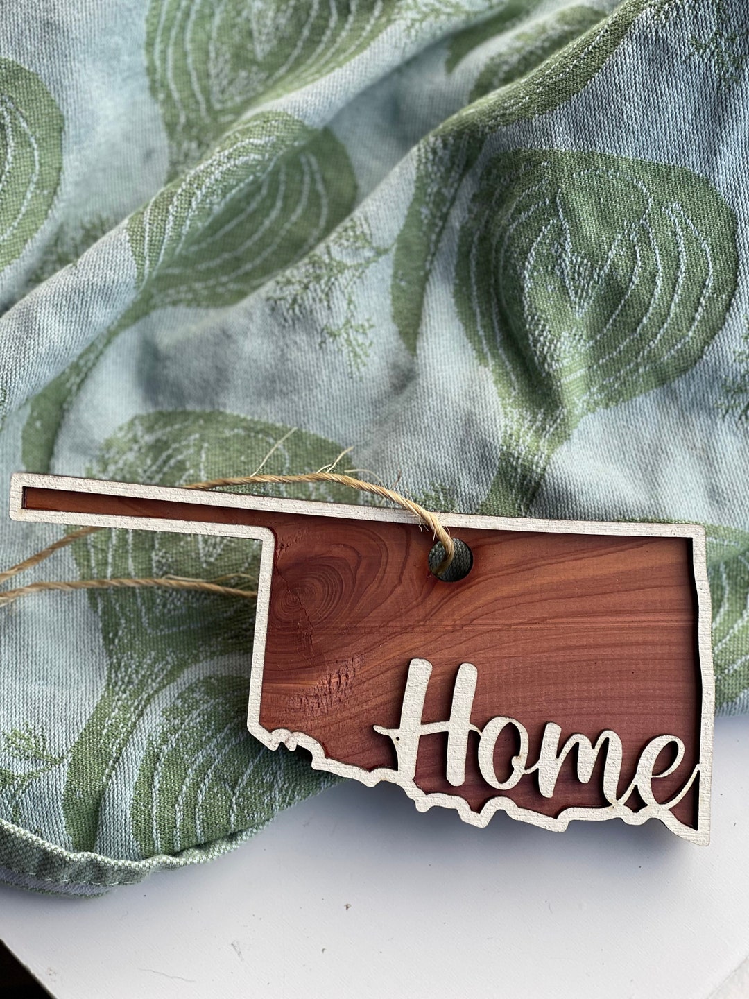 Oklahoma Home Hanging Sign, Custom Oklahoma Name Tag, Oklahoma Name ...