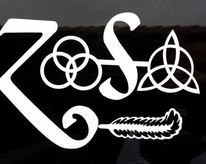Led Zeppelin 4 in 1 RUNES WINDOW VINYL Zoso - Etsy