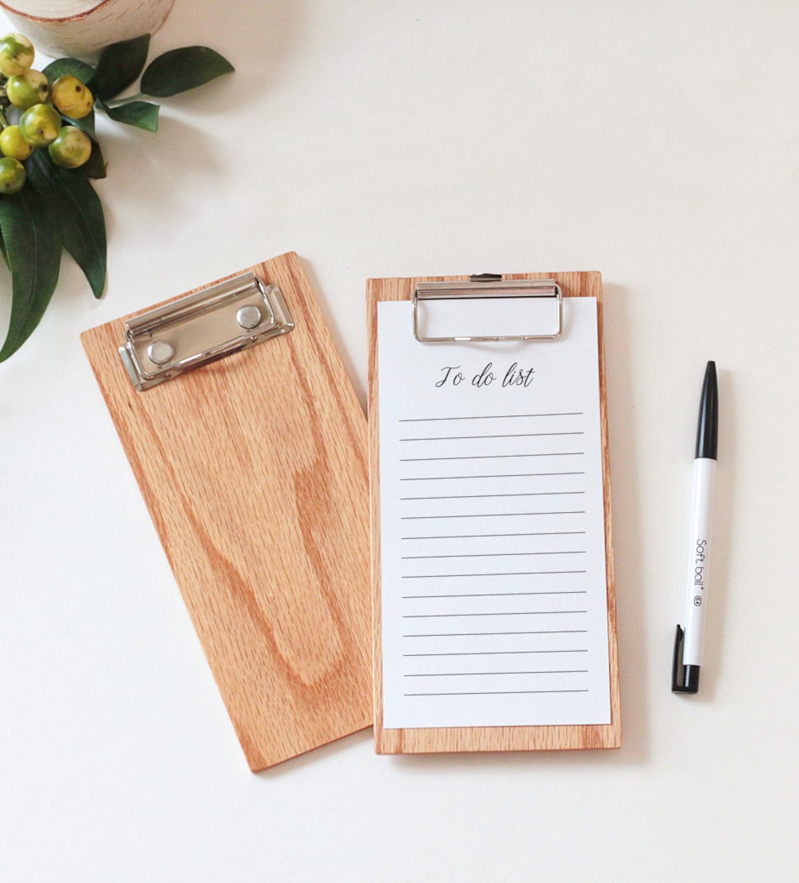 Small Oak Wood Clipboard / Restaurant Menu Board / Solid Wood | Etsy Canada
