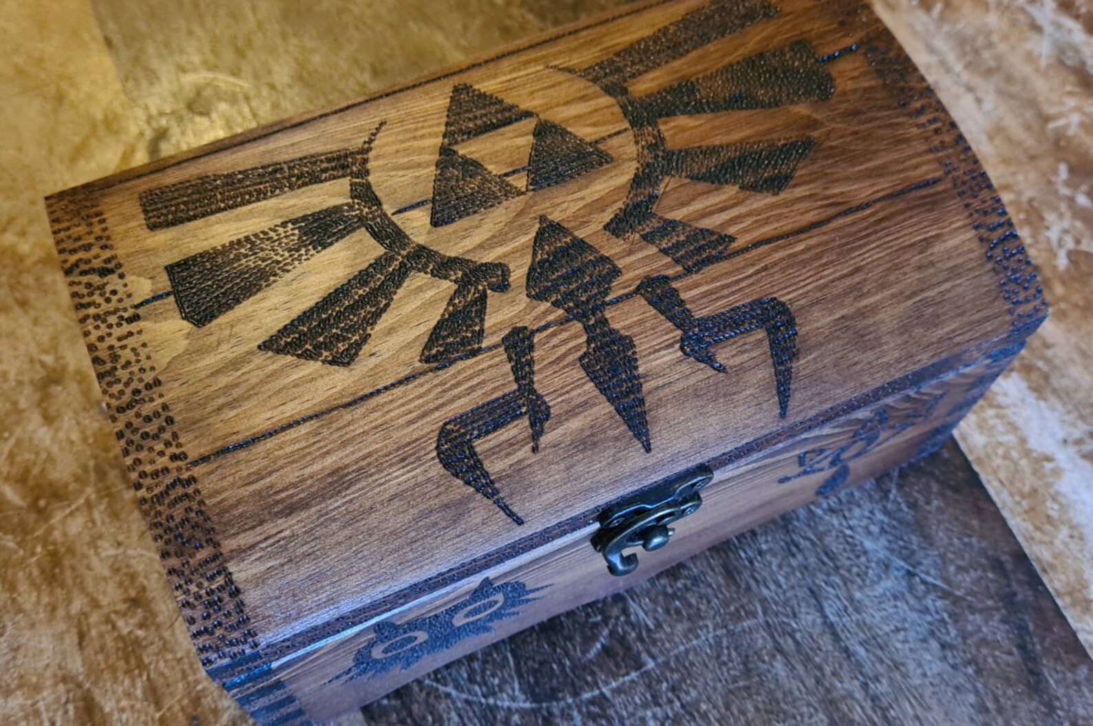 Legend of Zelda Inspired Chest With Drop Latch Majoras Mask | Etsy