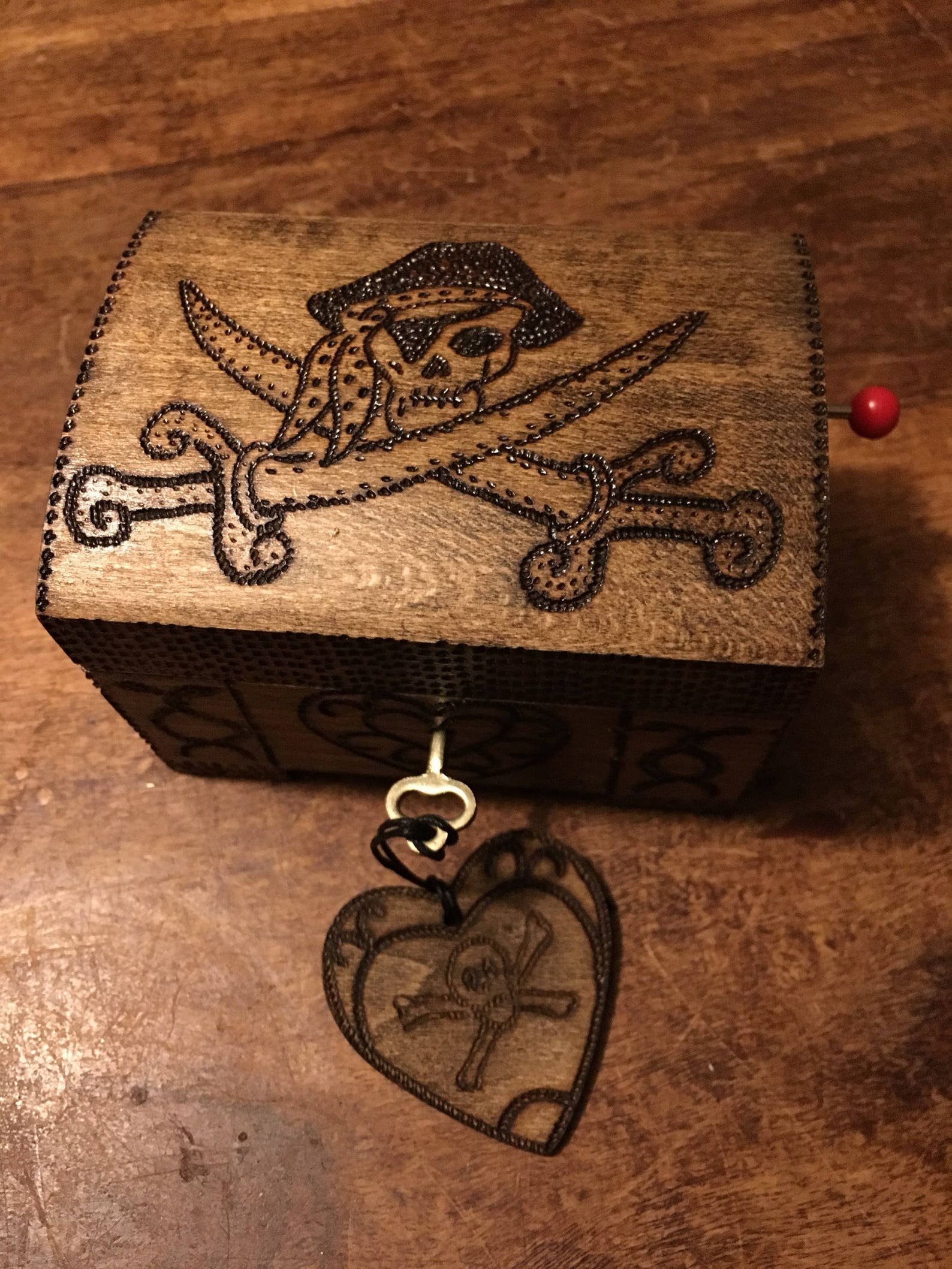 Pirate Chest Keepsake Box Secret Box for Swashbucklers | Etsy