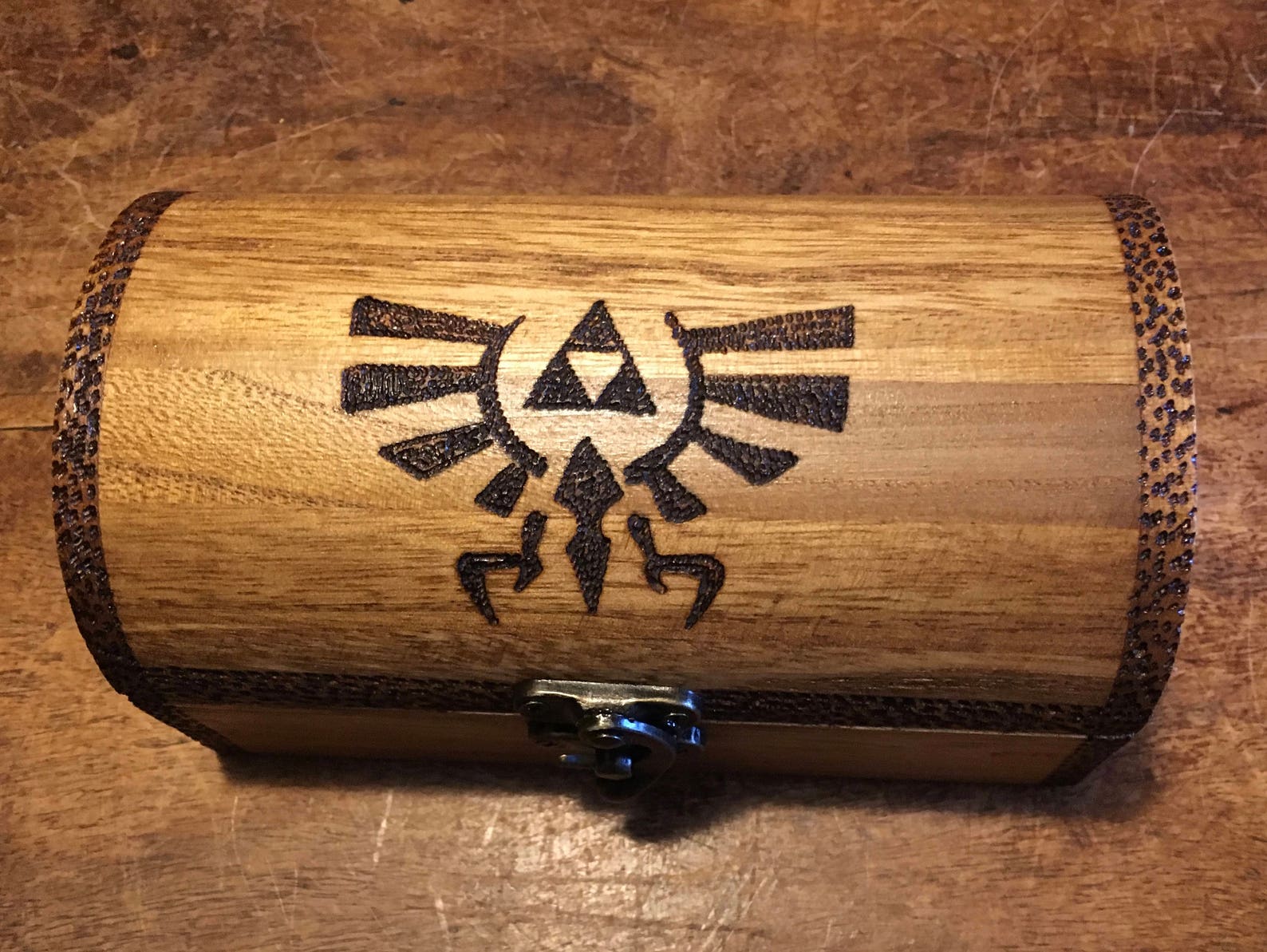 Legend of Zelda Inspired Wooden Chest With Drop Latch With | Etsy UK