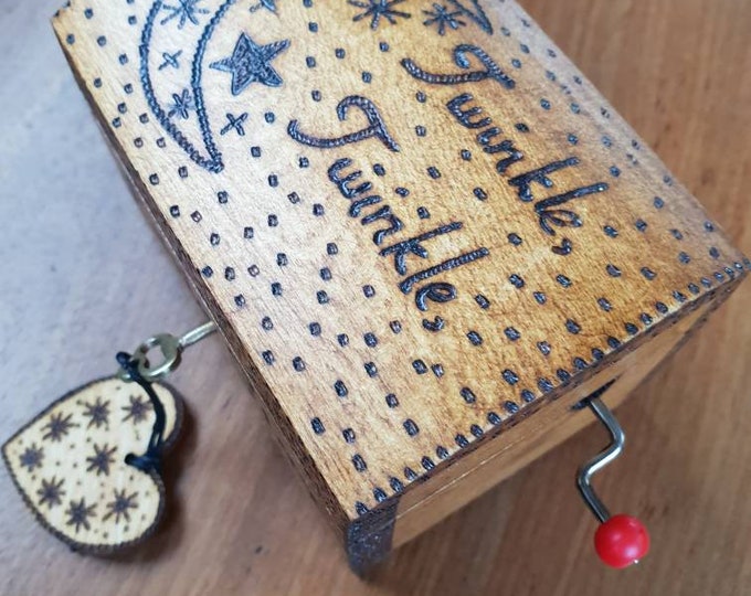 Twinkle Twinkle Little Star Music Box New Baby Gift. Unique Hand ...