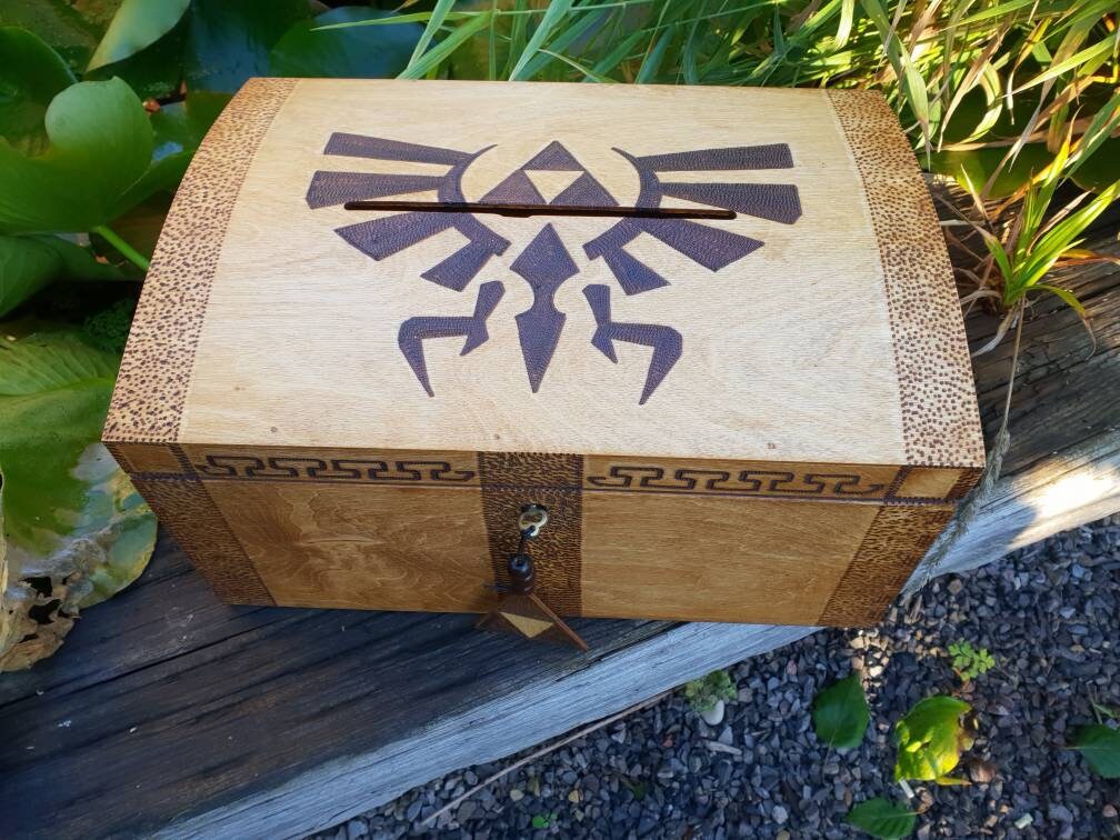 Zelda Themed Wedding Card Box Legend of Zelda Wooden | Etsy UK