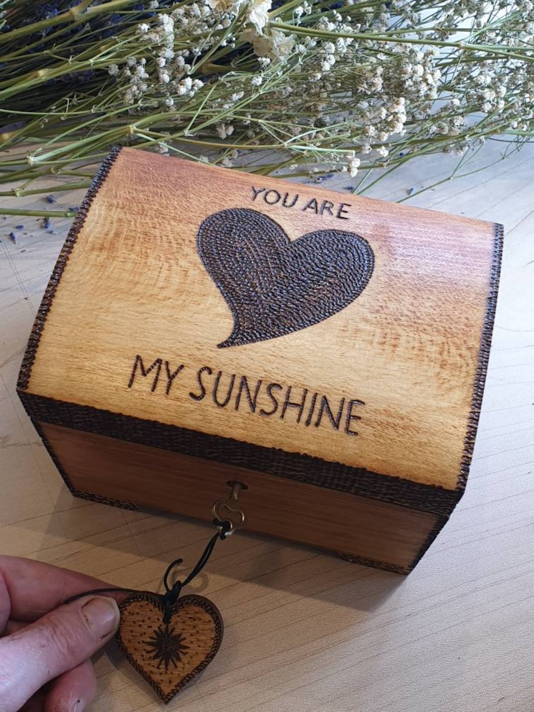 You Are My Sunshine Music Box, With Love Heart Design. Can Be ...