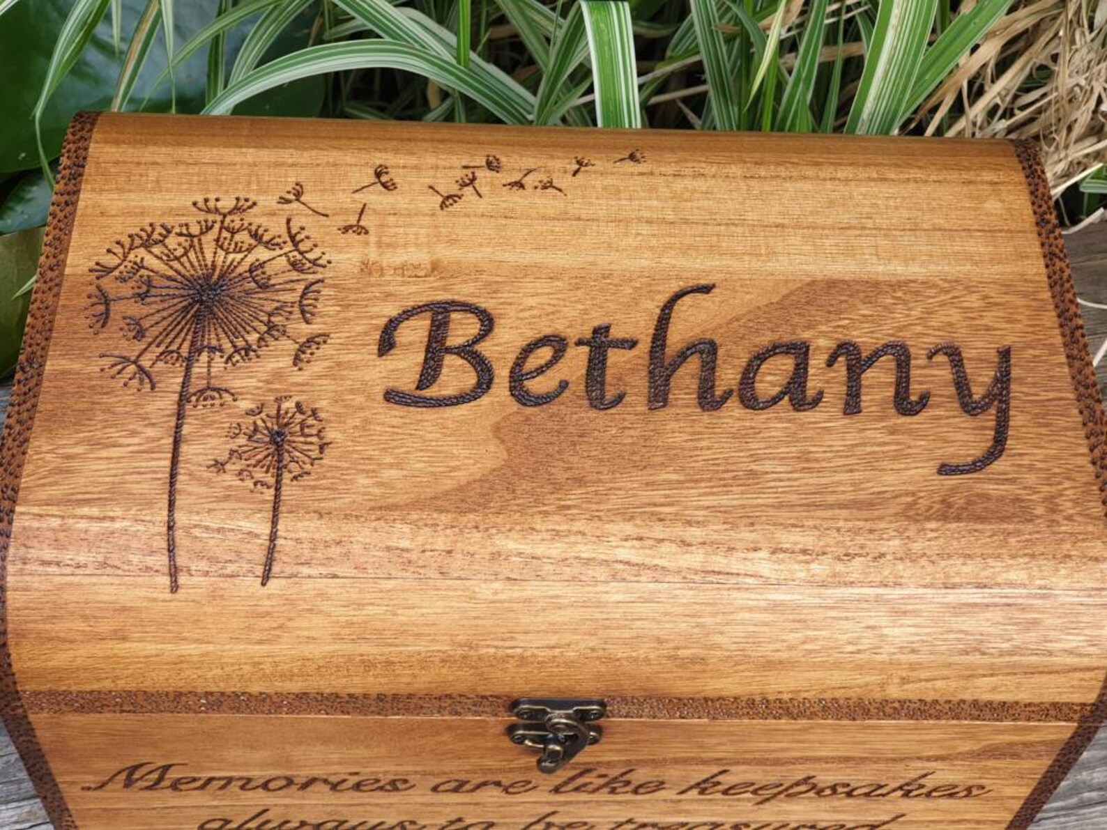 Dandelion Memory Box Keepsake Chest Personalised Gift | Etsy UK