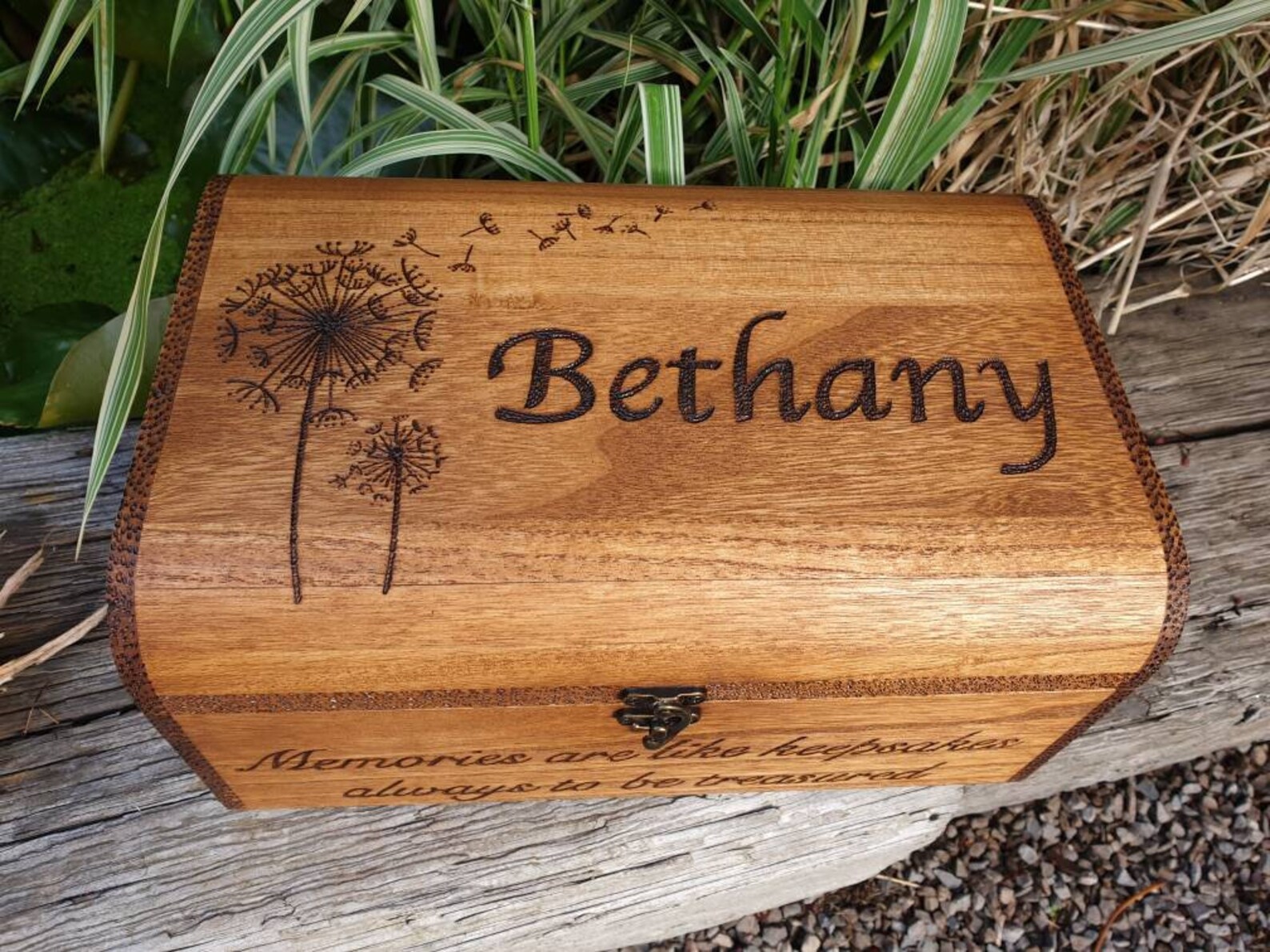 Dandelion Memory Box Keepsake Chest Personalised Gift | Etsy UK