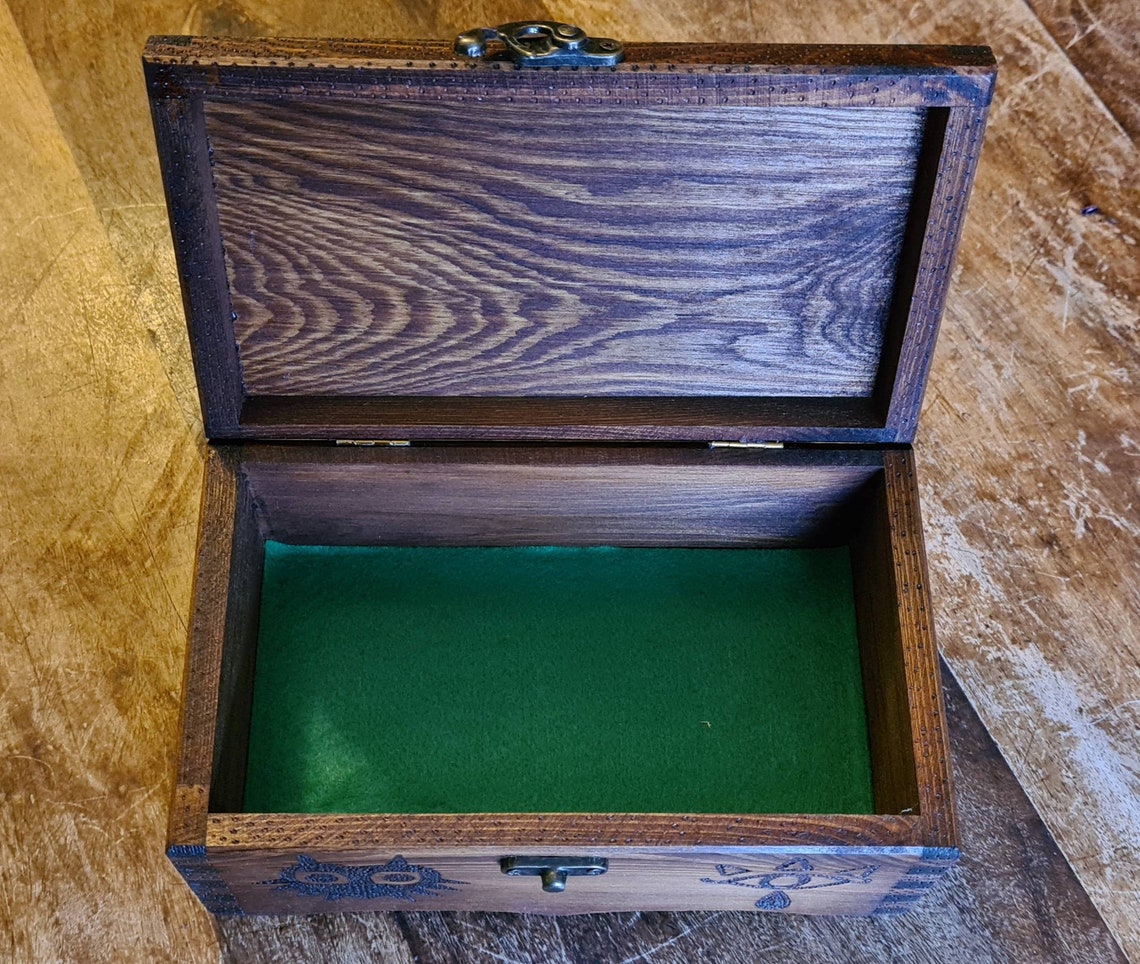 Legend of Zelda Inspired Chest With Drop Latch Majoras Mask | Etsy