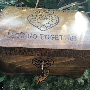 Legend of Zelda Inspired Chest, Valentines Gift, Lockable Keepsake Box ...