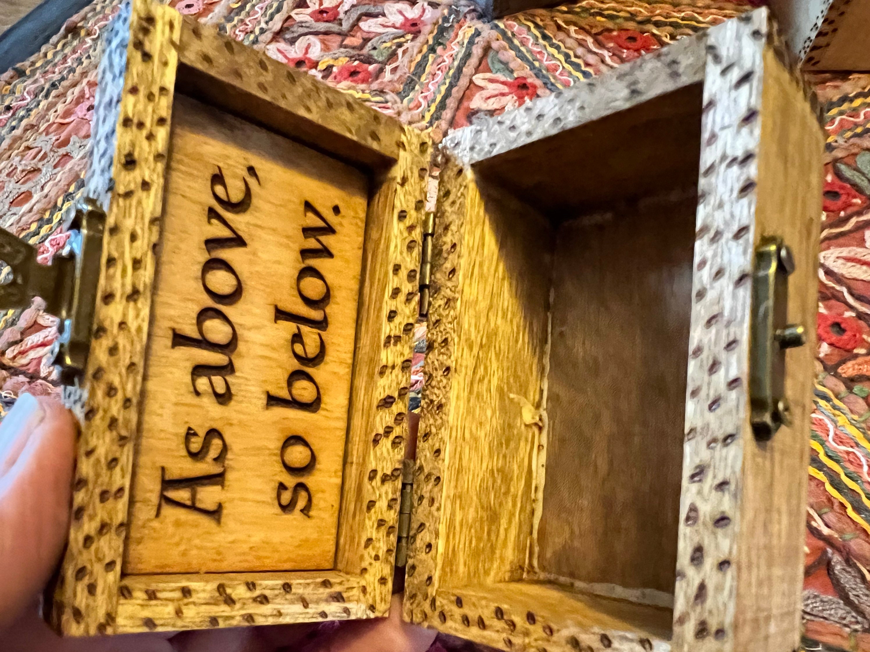 Cute Tree of Life Box Small Wooden Box Would Make a Good Ring - Etsy UK