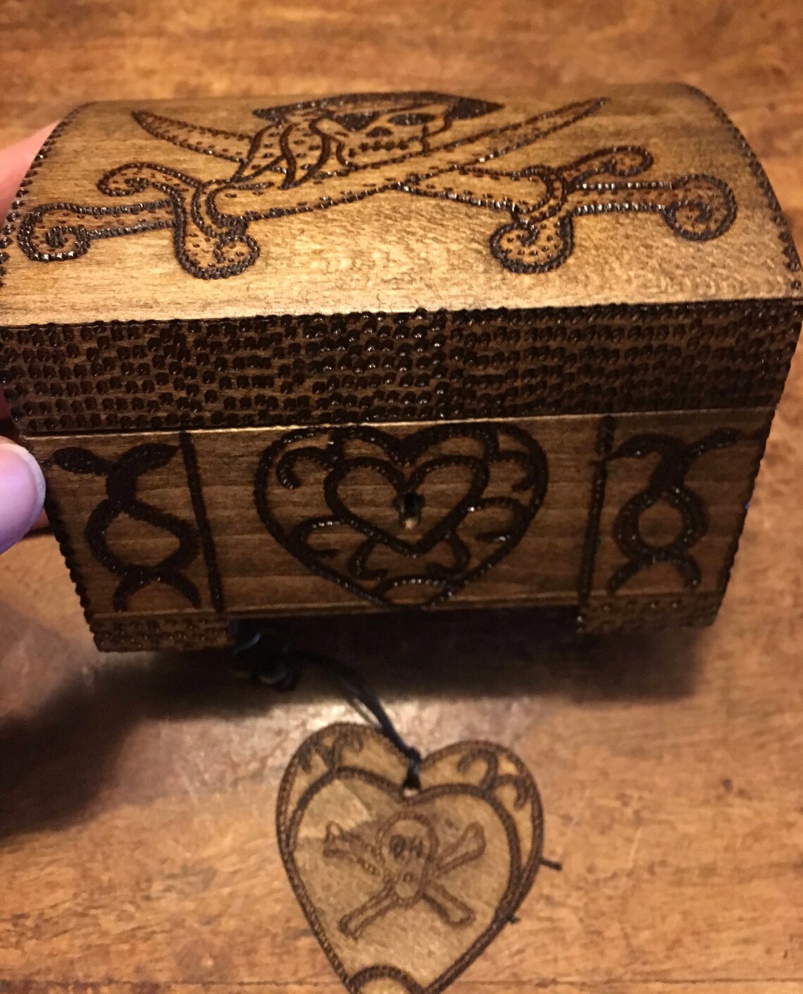 Pirate Chest Keepsake Box Secret Box for Swashbucklers | Etsy