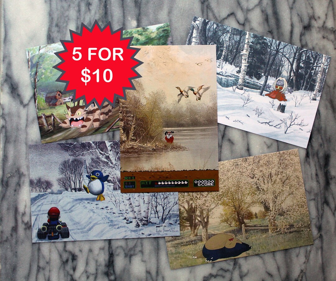 Buy 4 Postcards, Get the 5th One Free - Etsy