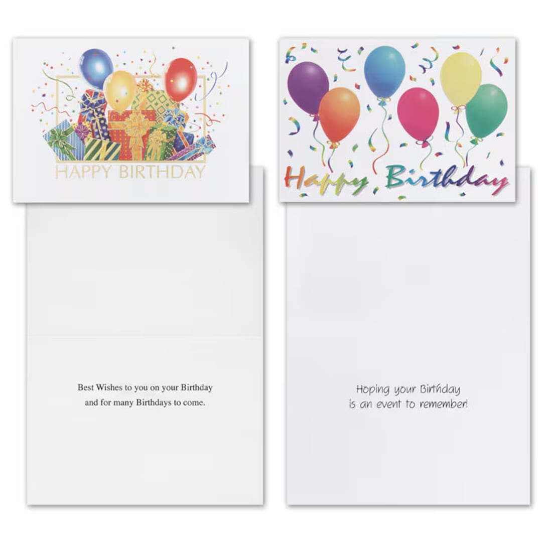 Bulk Pack of Most Popular Assorted Birthday Cards With Envelopes (100 ...
