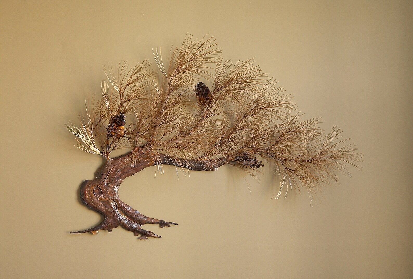 Windswept Pine Tree Wall Sculpture - Etsy