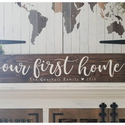 Our First Home Home Sweet Home Housewarming Gift New - Etsy